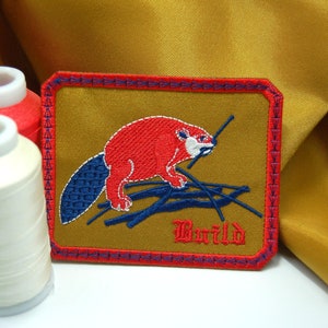 Beaver Medieval Patch - Etsy