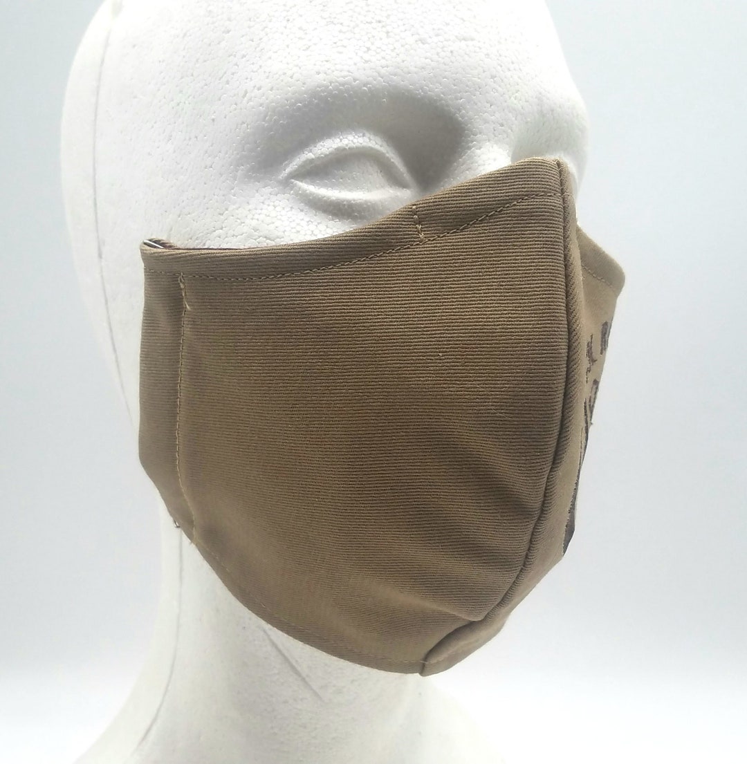 Khaki Mask W BBR Logo - Etsy