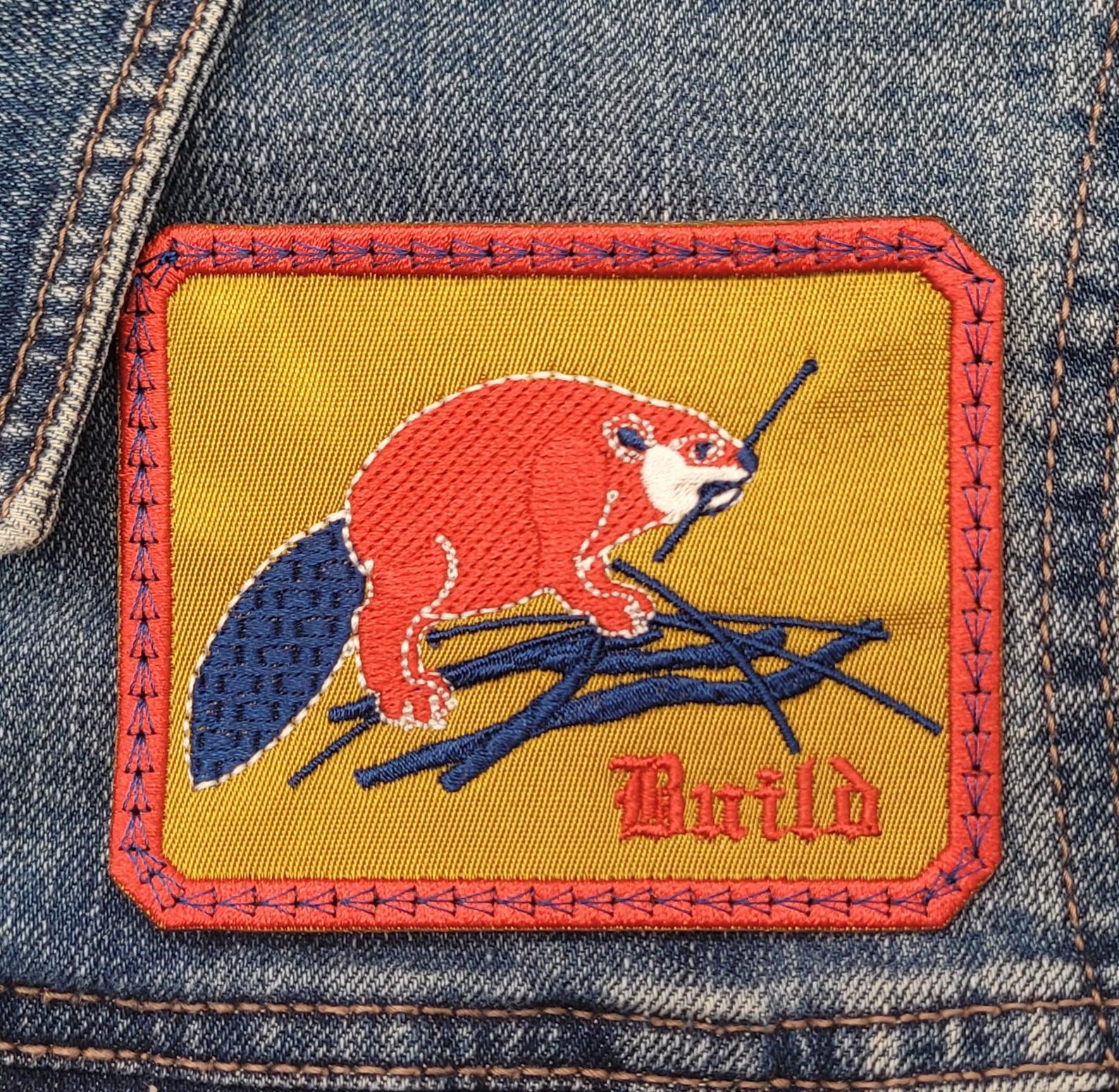 Beaver Medieval Patch - Etsy