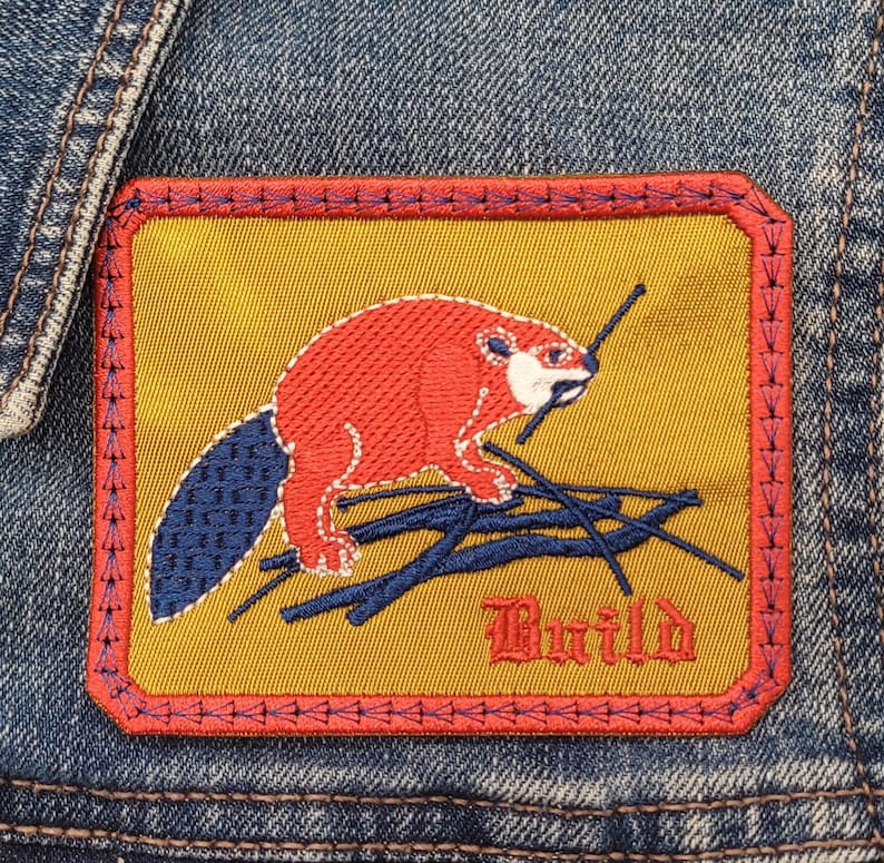 Beaver Medieval Patch - Etsy