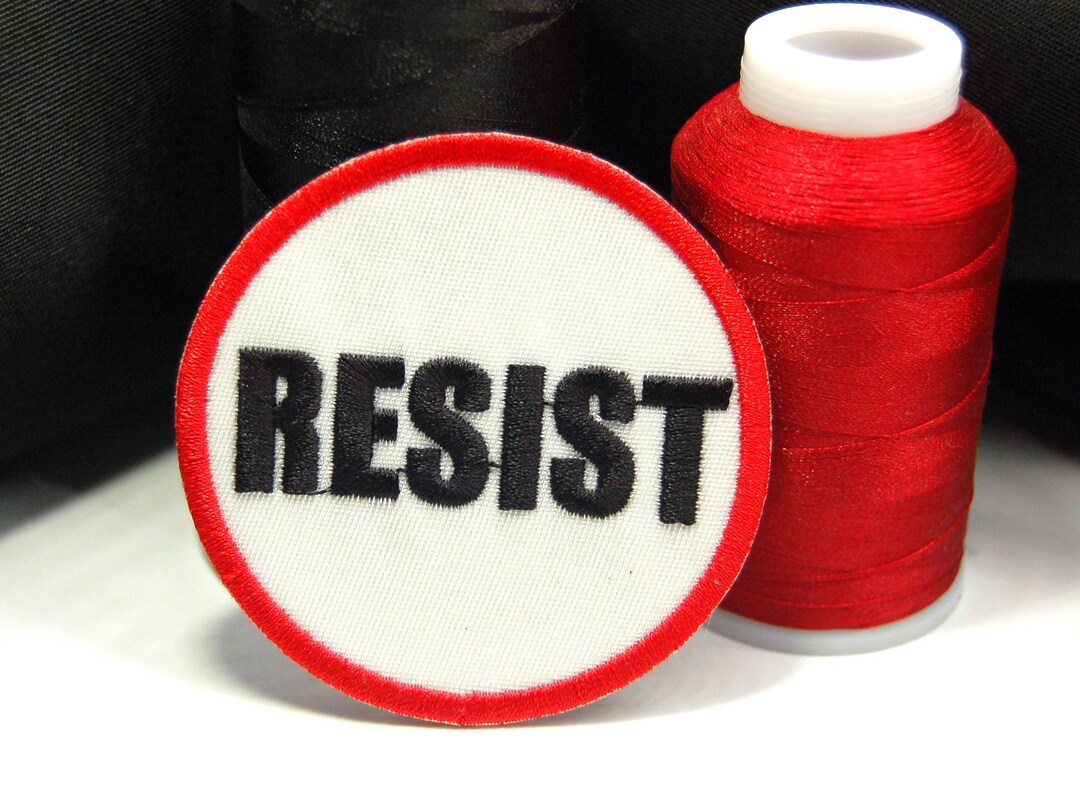 RESIST Embroidered Patch - Etsy