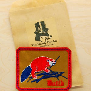 Beaver Medieval Patch - Etsy