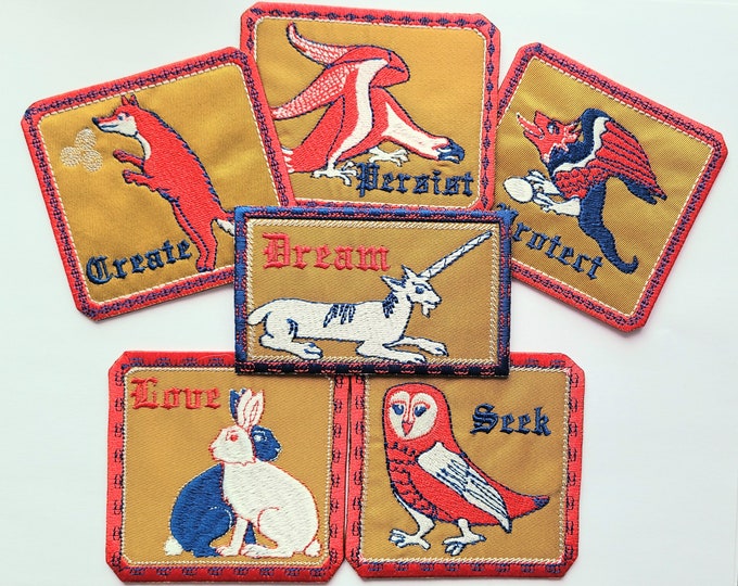 Medieval Animal Patches - Etsy