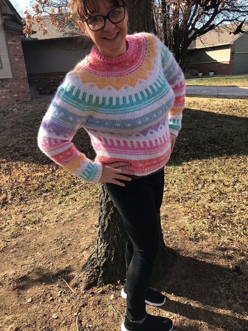 Worsted Weight Sanguine Sweater Pattern - Etsy