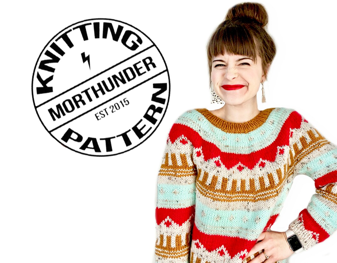 Worsted Weight Sanguine Sweater Pattern - Etsy