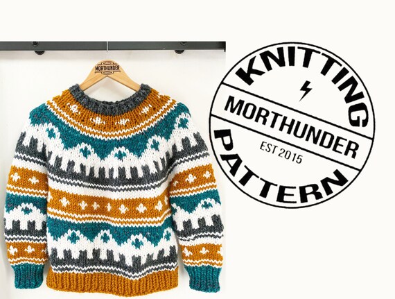Bulky Sanguine Sweater Pattern | Etsy