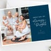 Rarely Calm Always Bright, Hand Lettered Holiday Card, Family Photo ...