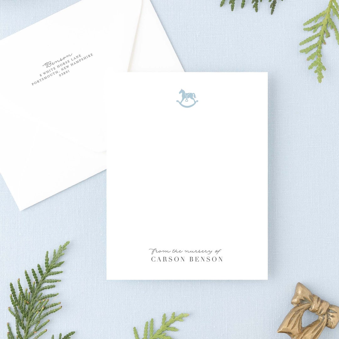 From the Nursery Of, Baby Stationery, Children's Thank You Notes, New ...