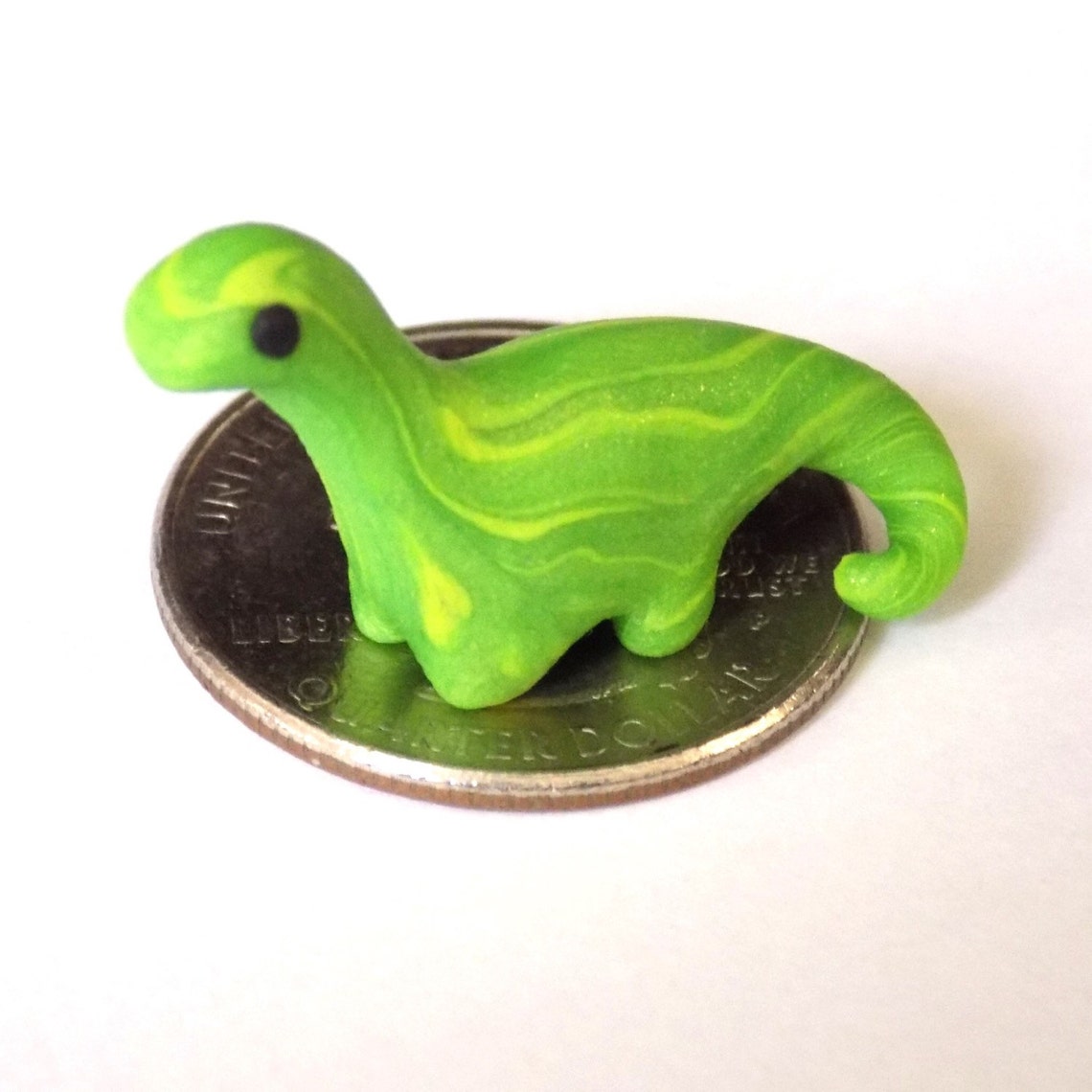 Micro Dinosaur Totem Kawaii Dinosaur Polymer Clay Dinosaur | Etsy