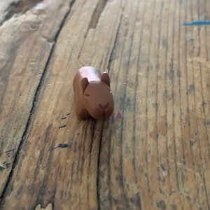 Capybara Miniature, Tiny Capybara, Capybara Figurine, Polymer Clay ...