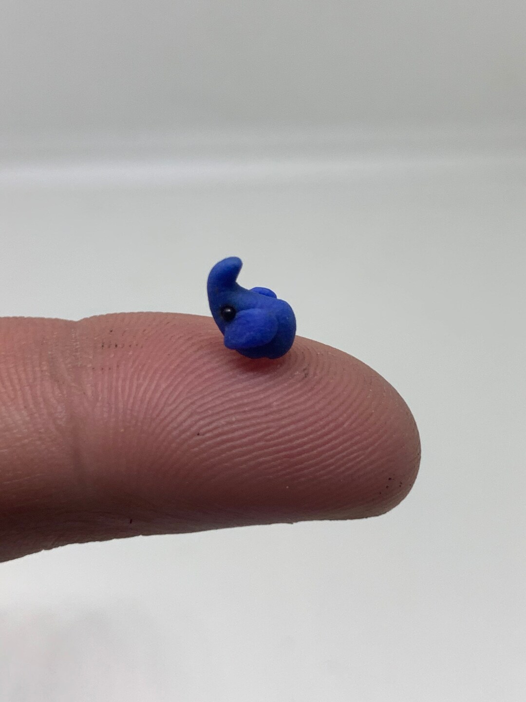 Blue Impossibly Small Elephant, Micro Mini Blue Elephant, Miniature ...