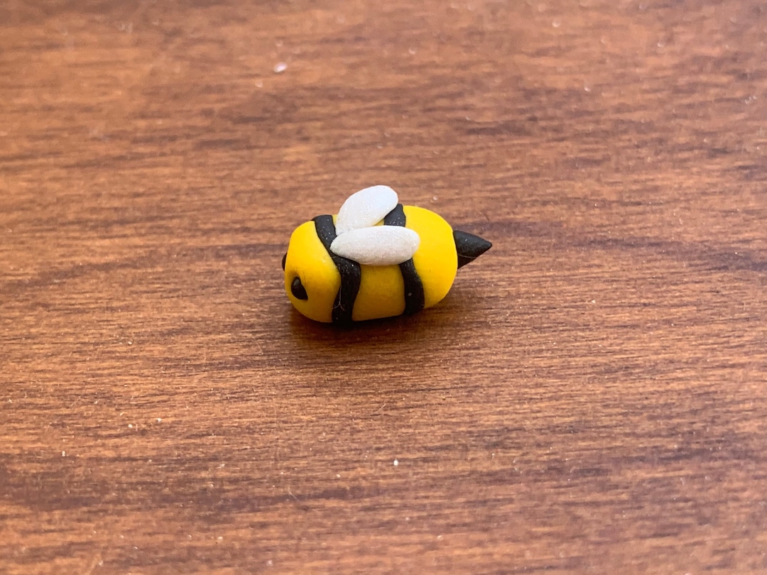 Miniature Bee, Tiny Clay Bee, Bee Figurine, Polymer Clay Bee - Etsy