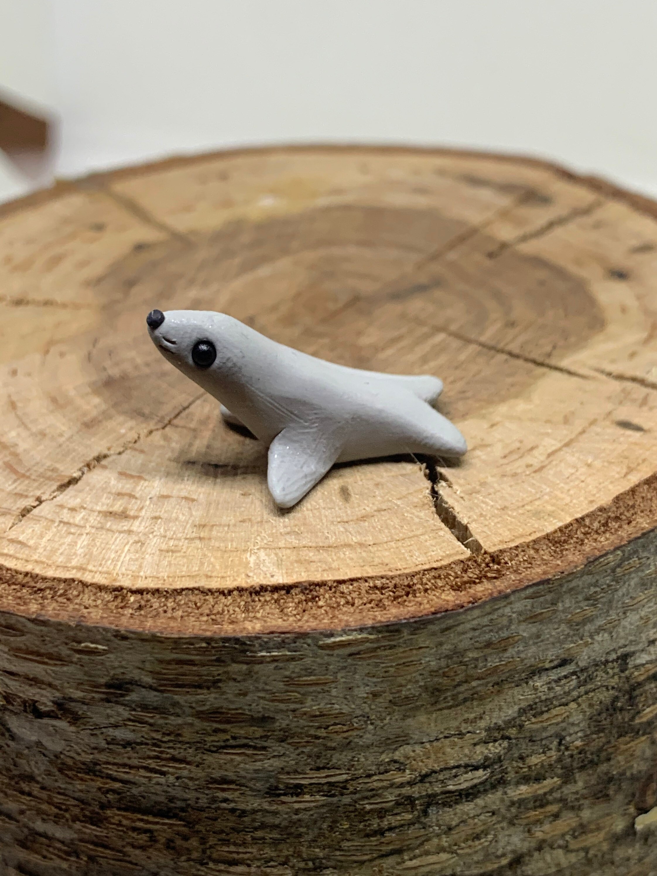 Polymer Clay Seal, Tiny Grey Seal, Miniature Seal Figurine - Etsy