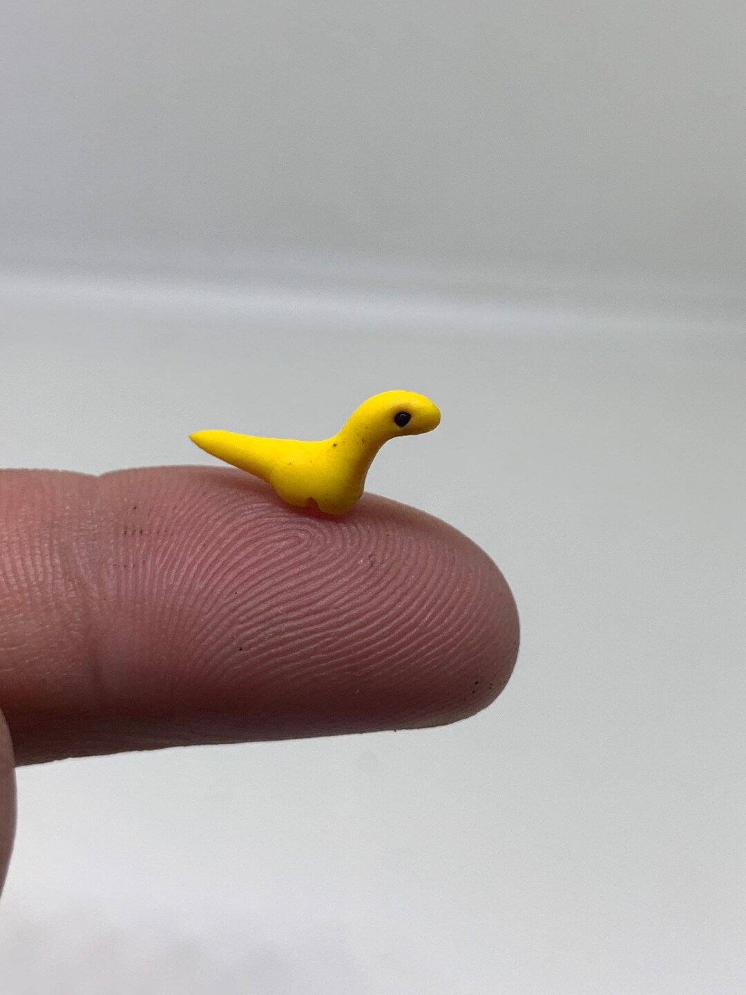 Tiniest Yellow Dinosaur, Micro Mini Dinosaur, Micro Dinosaur Figurine ...