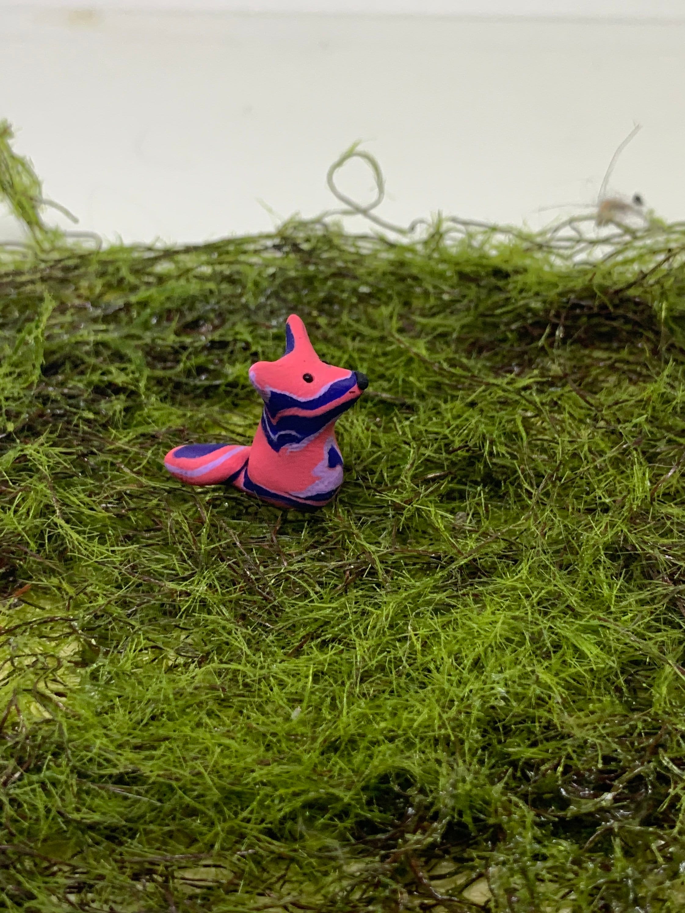 Bisexual Pride Fox Figurine Bi Flag Fox rainbow fox polymer | Etsy