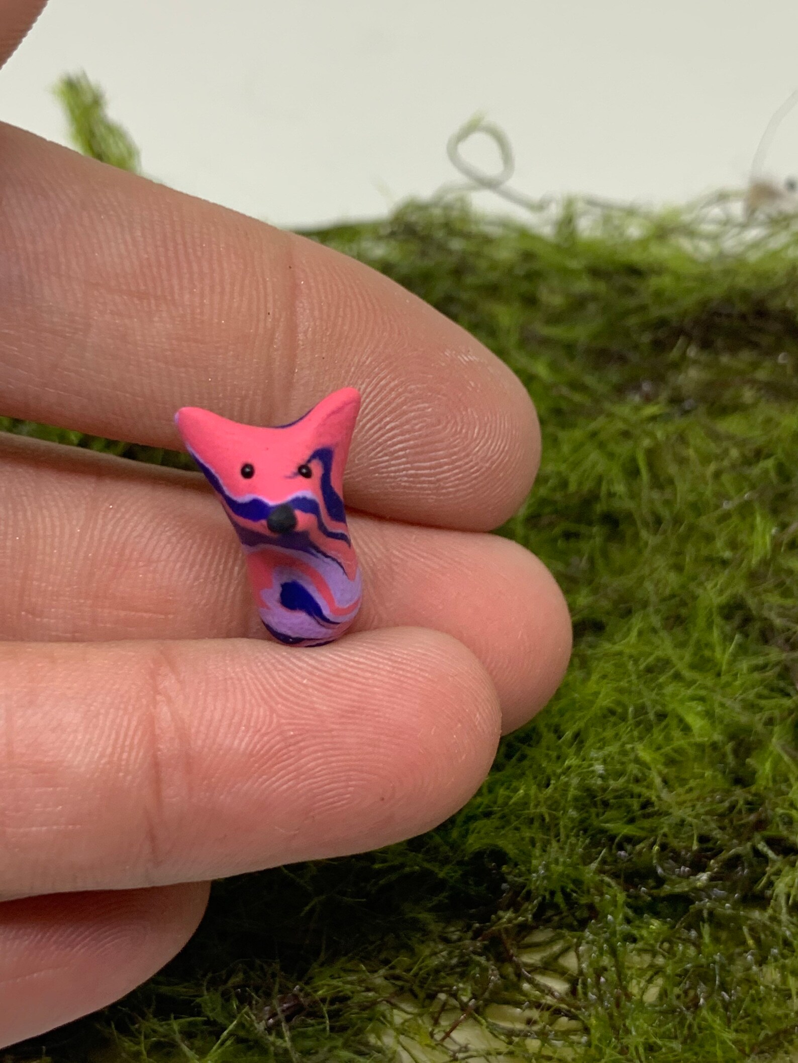 Bisexual Pride Fox Figurine Bi Flag Fox Rainbow Fox Polymer - Etsy