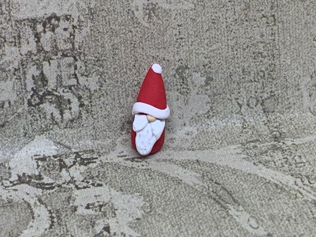 Micro Miniature Santa Figurine, Tiny Santa Figurine, Mini Santa ...