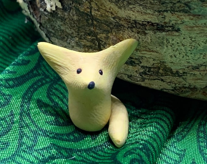 Miniature Fennec Fox Figurine, Tiny Fennec Fox, Mini Fennec Fox, Fennec ...