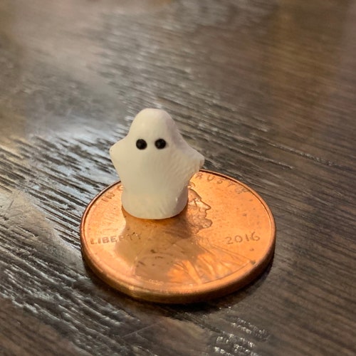 One Micro Mini Ghost Mini Ghost Polymer Clay Ghost | Etsy