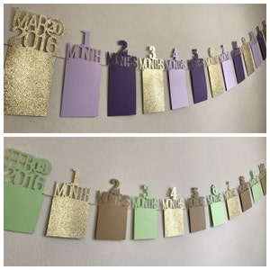 First Birthday Photo Banner, First Birthday Banner, 1st Year Photo ...