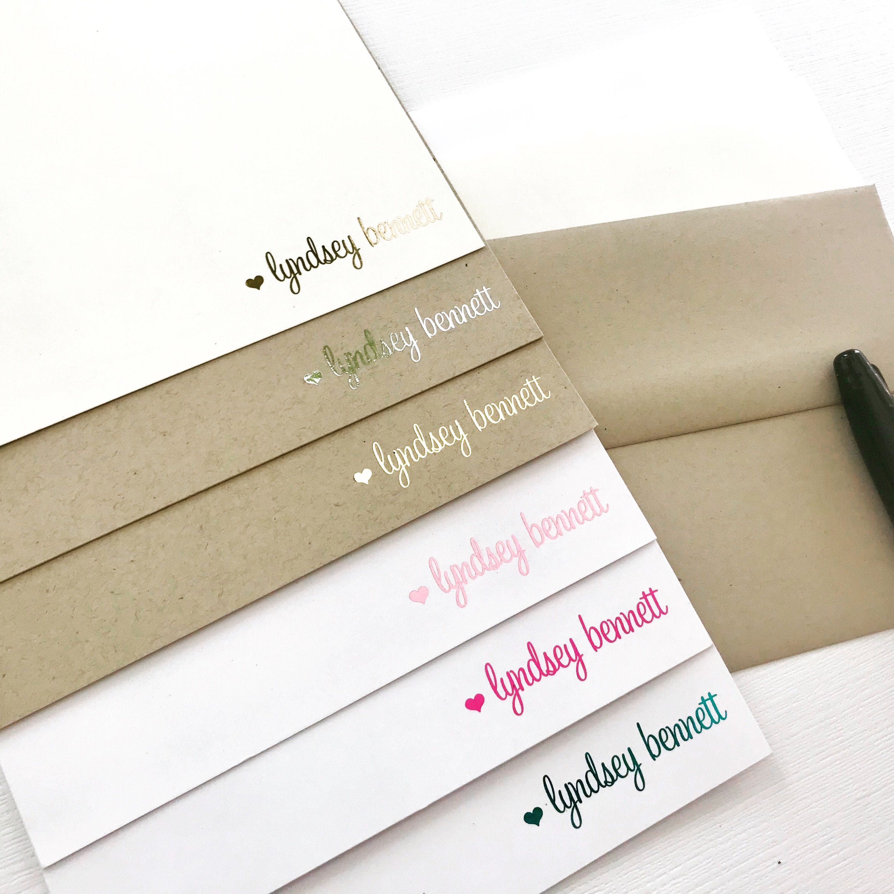 Personalized Note Cards, Personalized Stationery Cards, Custom ...