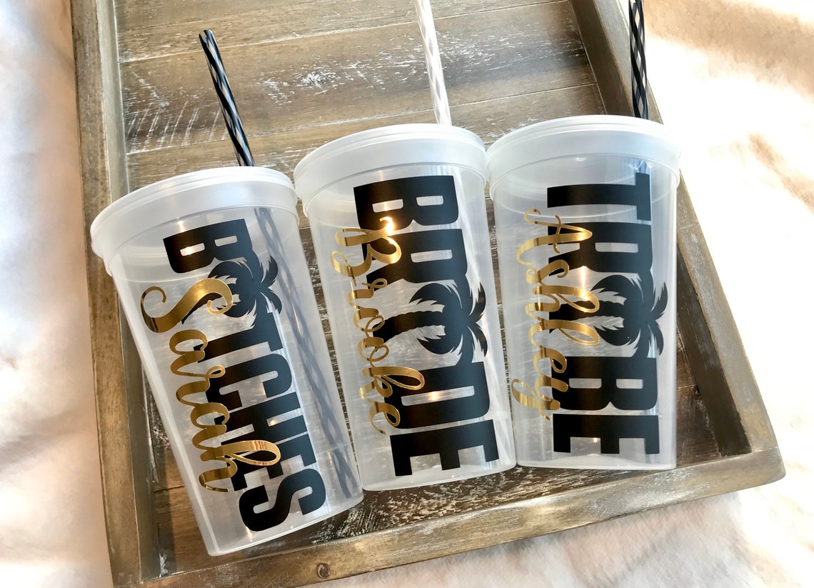 Personalized Girls Weekend Trip Cups: Custom Bridesmaid Party Favors - Etsy