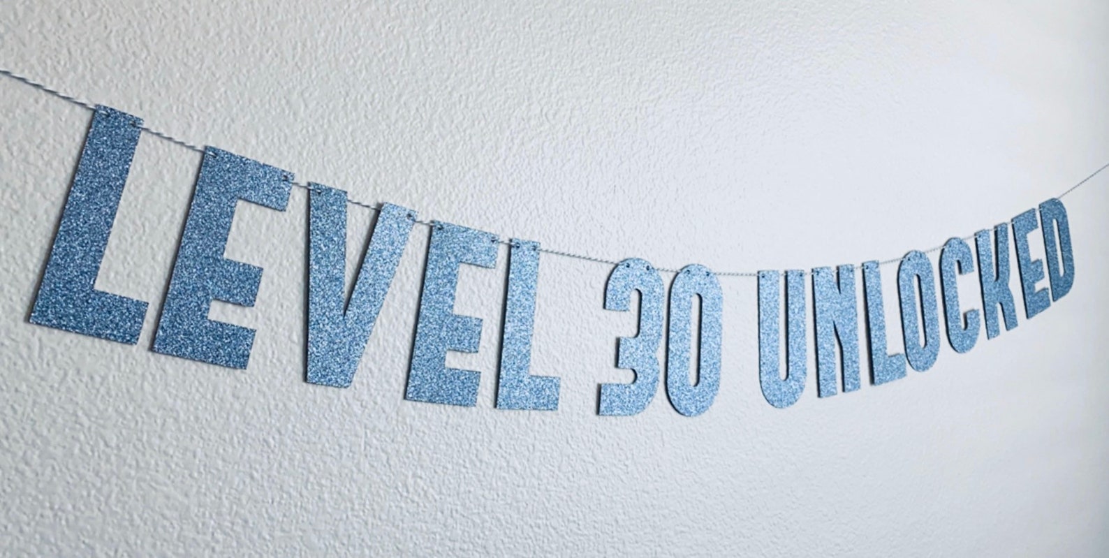 30th Birthday Banner Level 30 Unlocked Birthday Banner - Etsy