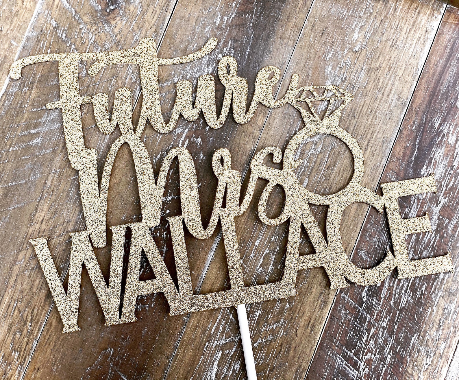 Custom Future Mrs Cake Topper Custom Bridal Shower Cake - Etsy