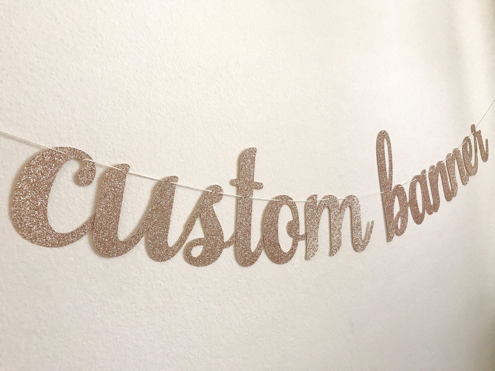 Custom Banner 3.75 Custom Banner Script Cursive Custom - Etsy