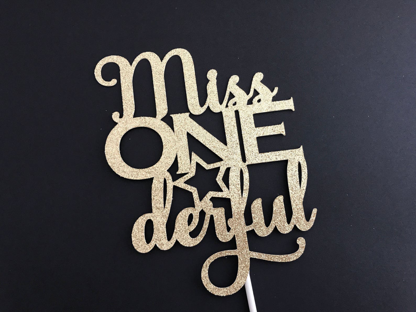 Miss Onederful Cake Topper Miss One Derful First Birthday - Etsy