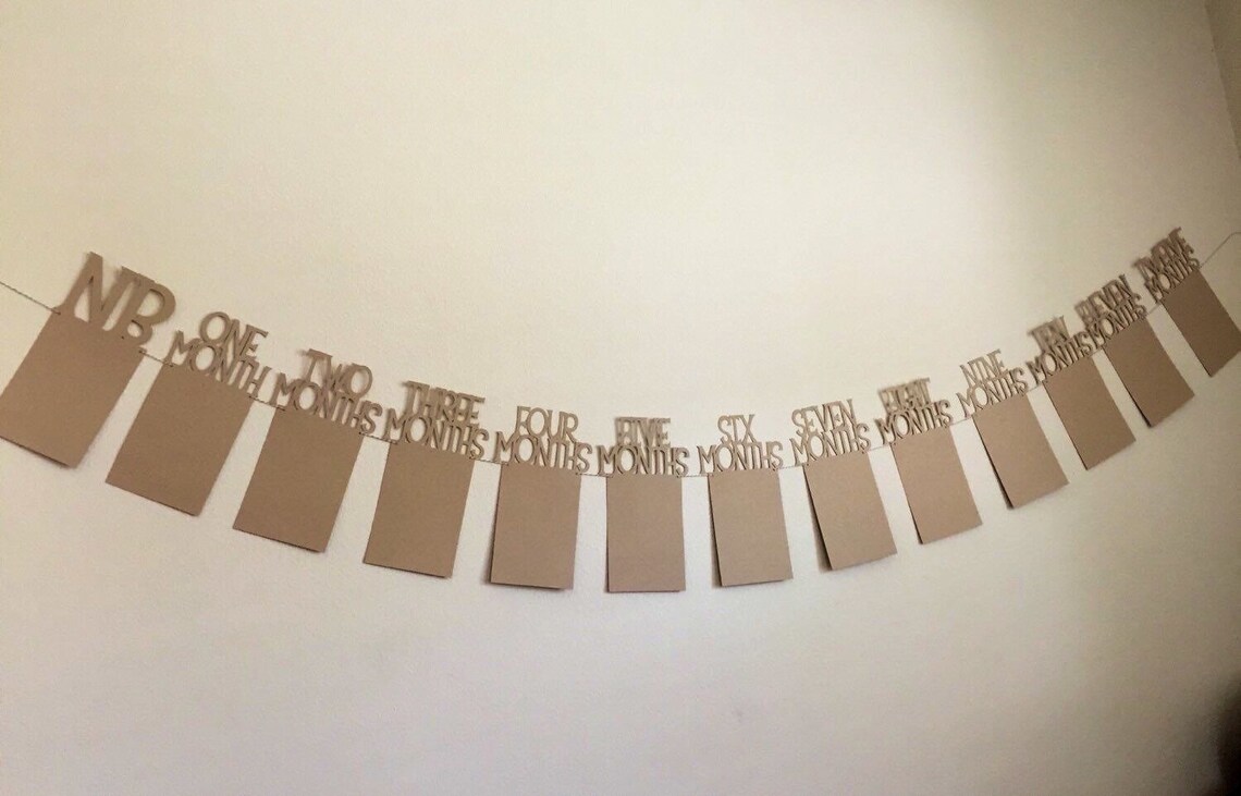 First Year Photo Banner First Birthday Photo Banner Photo - Etsy