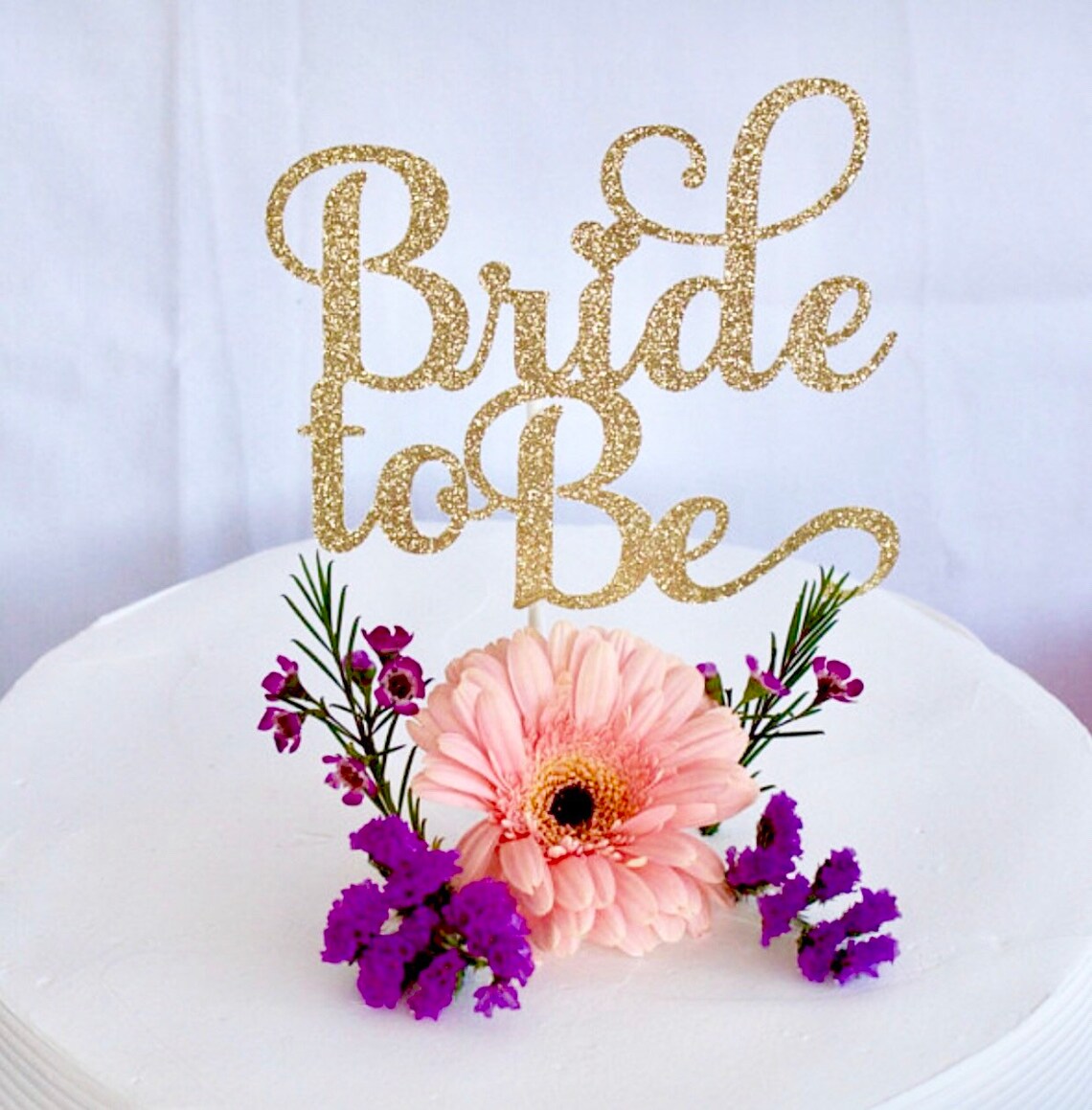 Bridal Shower Cake Topper Bridal Shower Decorations Bride to - Etsy