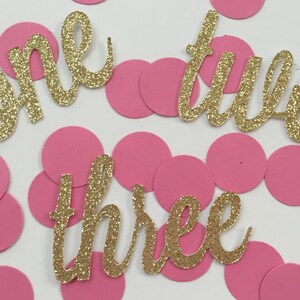 Number Confetti, First Birthday Party Decorations, Number Confetti ...