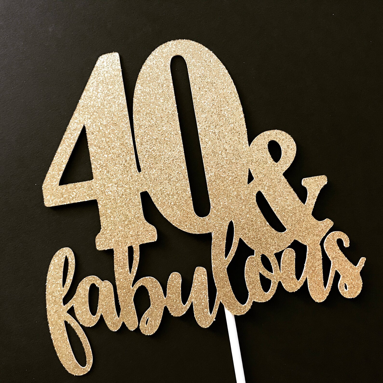 40th Birthday Cake Toppers 40th Birthday Decorations 40th - Etsy