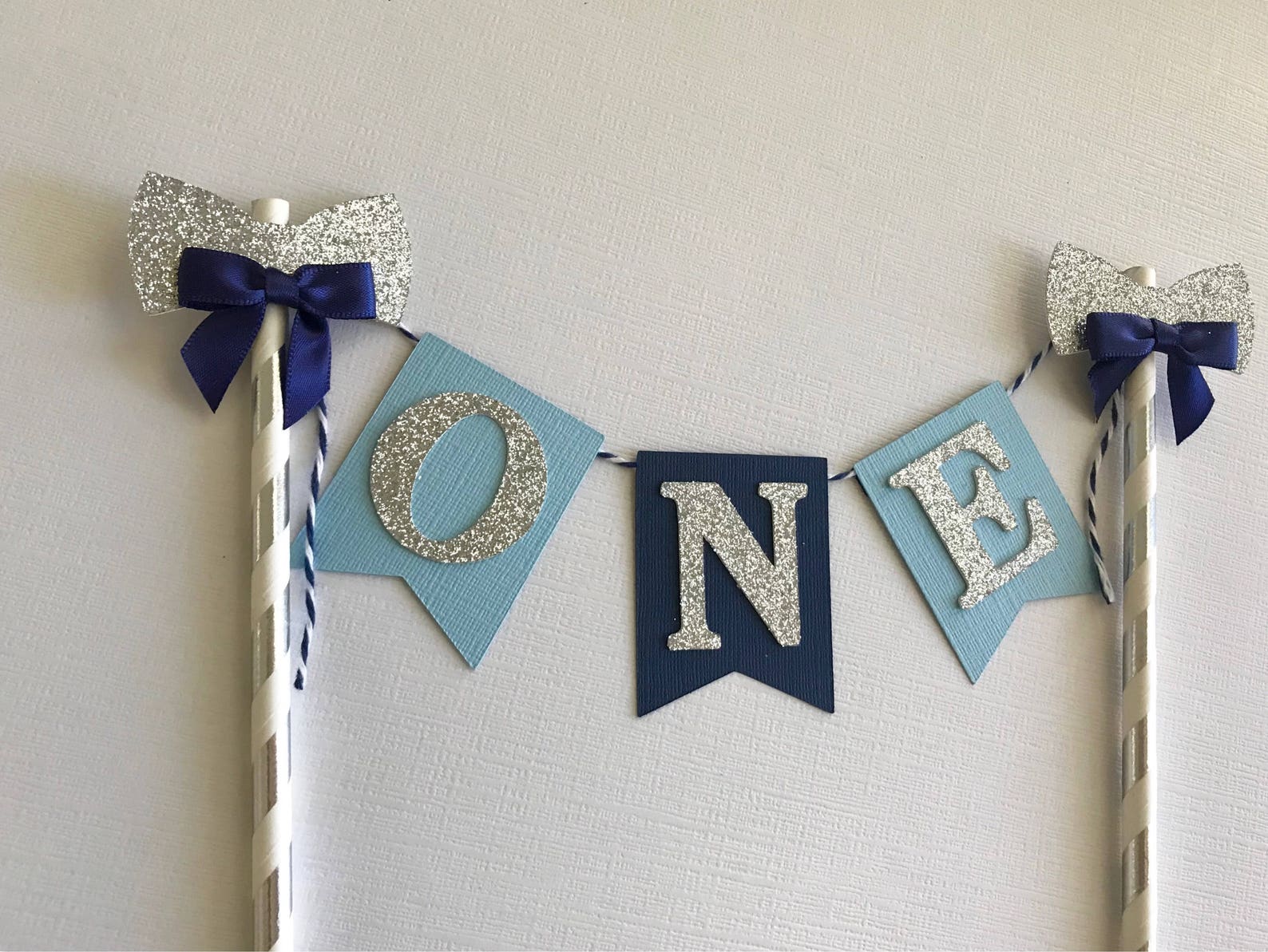 One Cake Topper ONE Cake Topper Boy Bow Tie Cake Topper One - Etsy