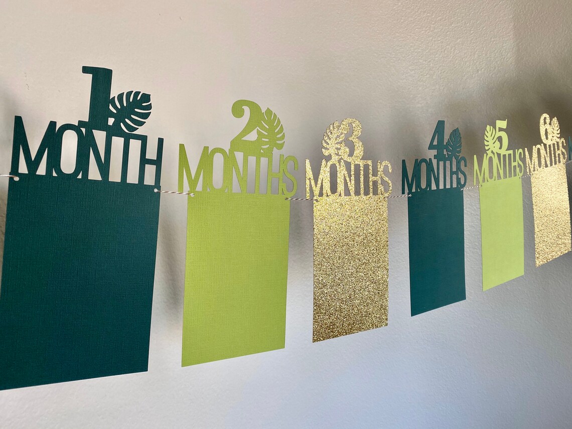 First Birthday Photo Banner First Birthday Banner 1st Year | Etsy