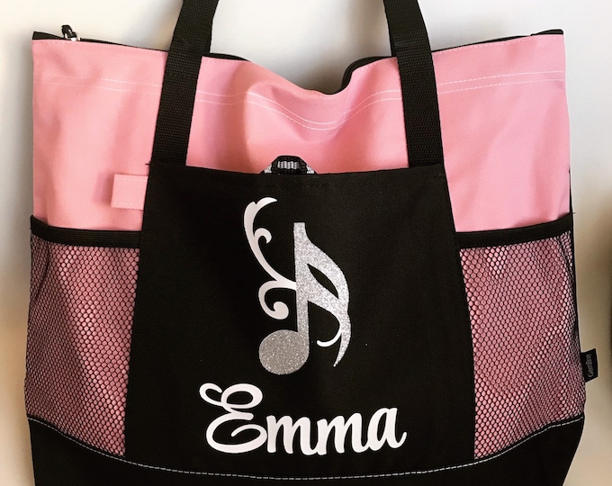 Custom Dance Bag Personalized With Dancer's Name, Dance Tote Customized ...