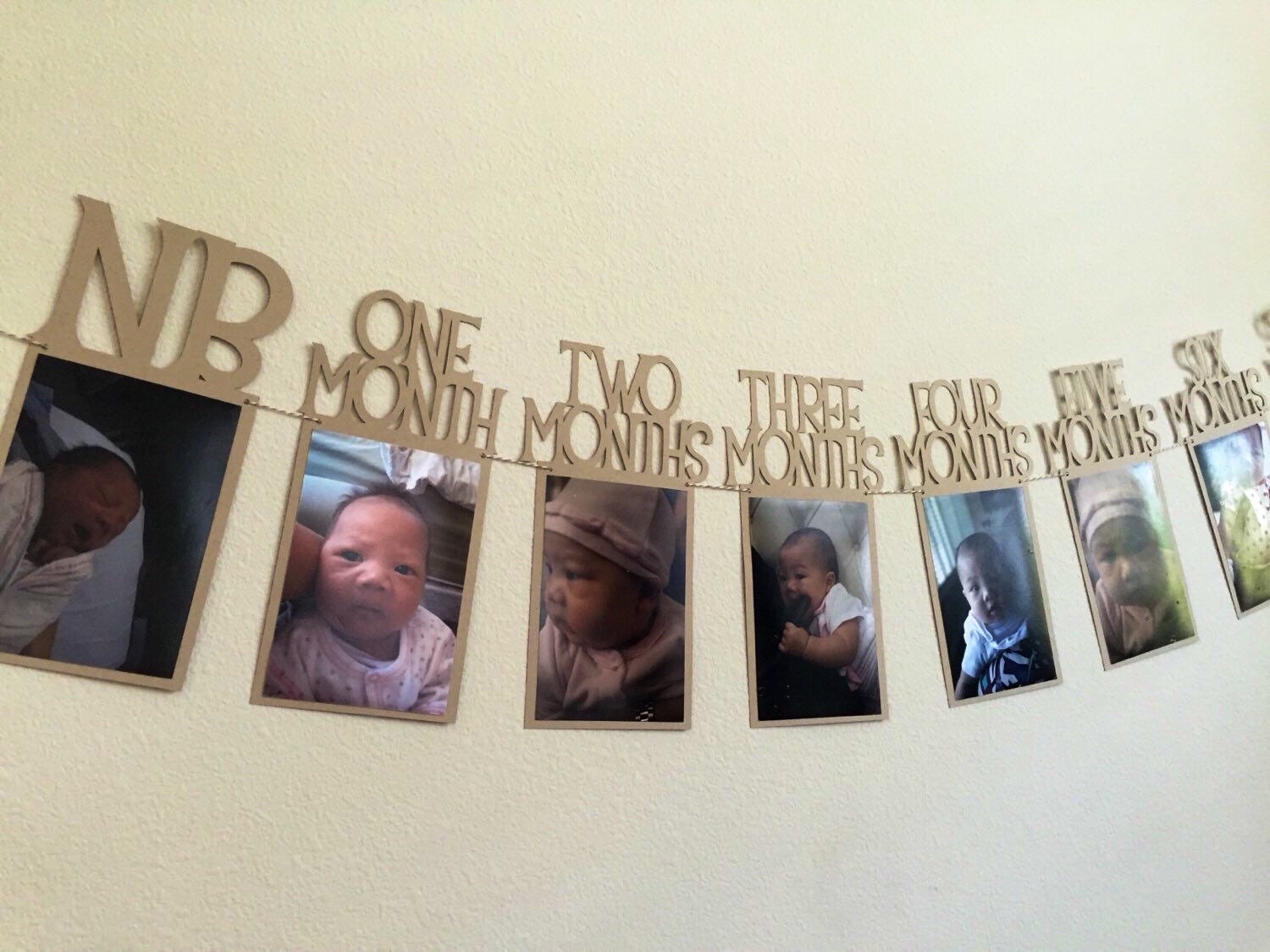 Baby Photo Banner First Birthday Photo Banner Photo Banner - Etsy