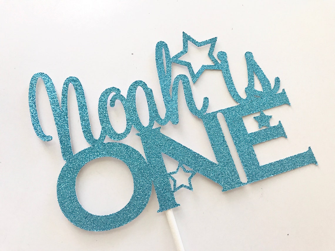 One Cake Topper Custom Cake Topper Personalized Cake Topper - Etsy