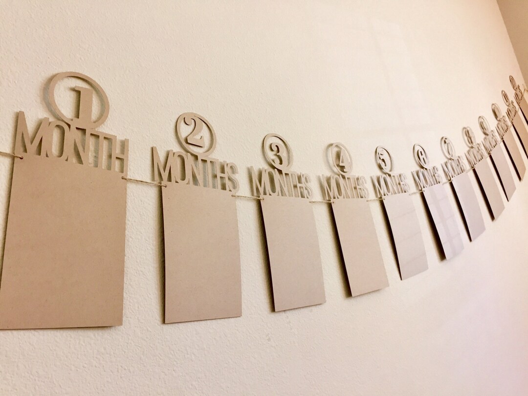 Baby Photo Banner, First Birthday Banner, One Year Photo Banner, One ...