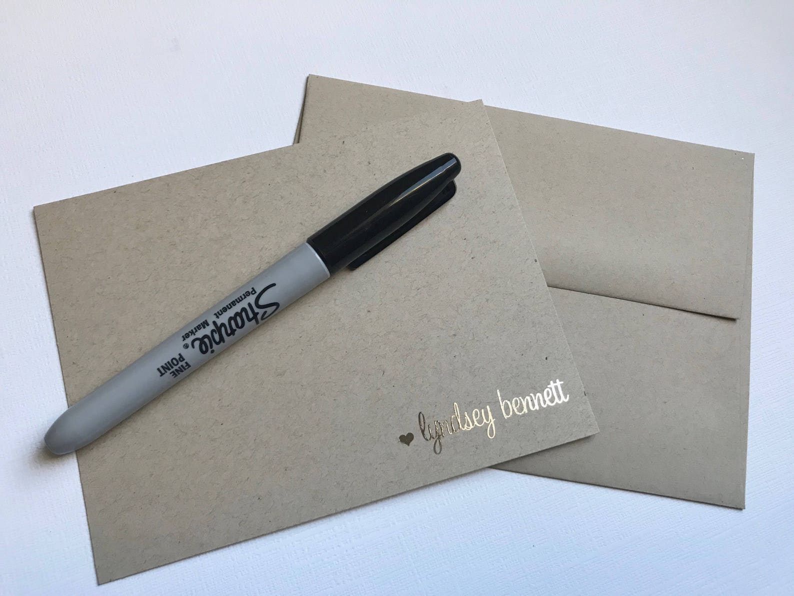 Custom Note Cards Personalized Stationary Gold Note Cards - Etsy