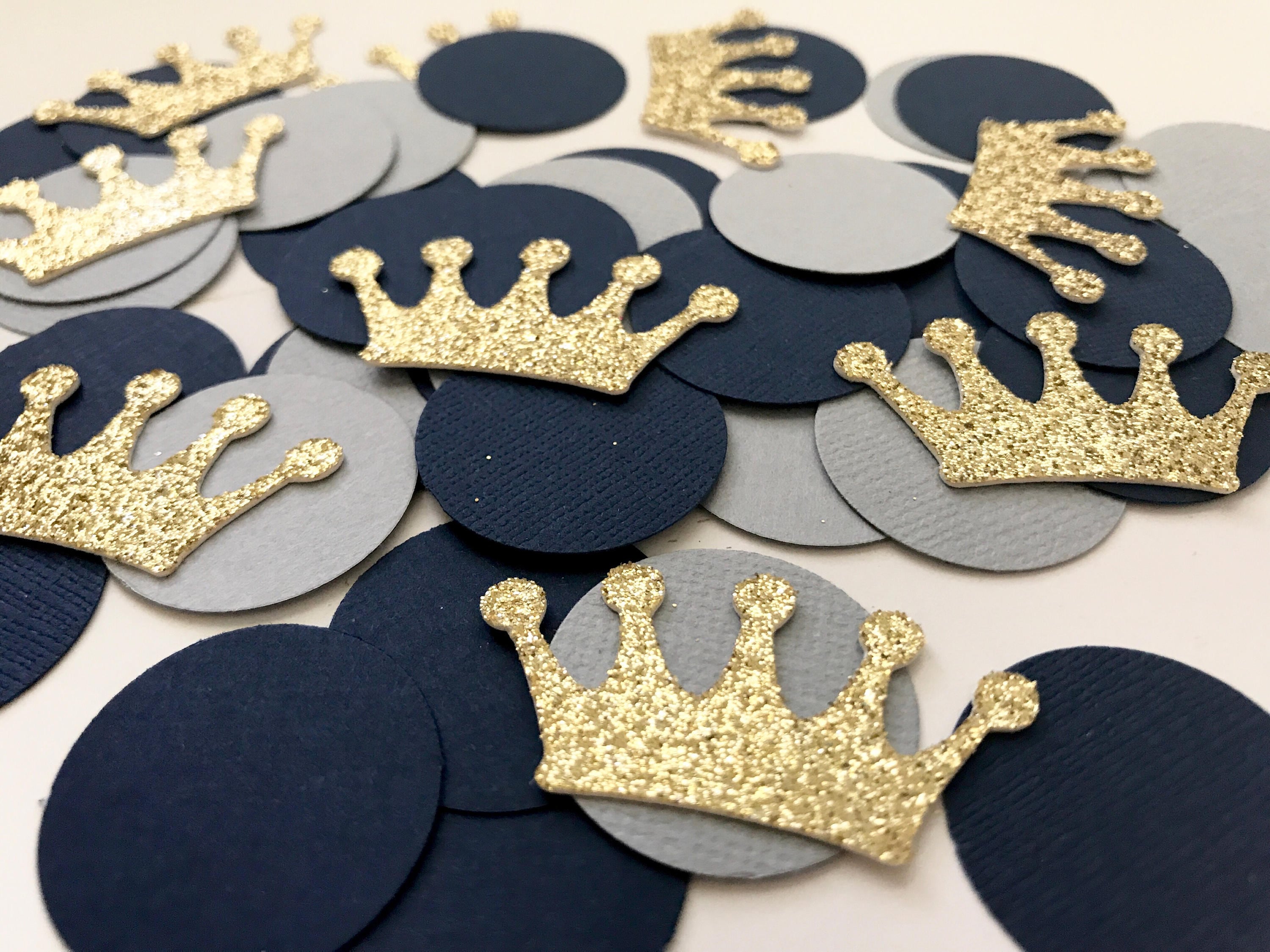 Prince Party Decorations Boy Party Confetti Crown confetti | Etsy