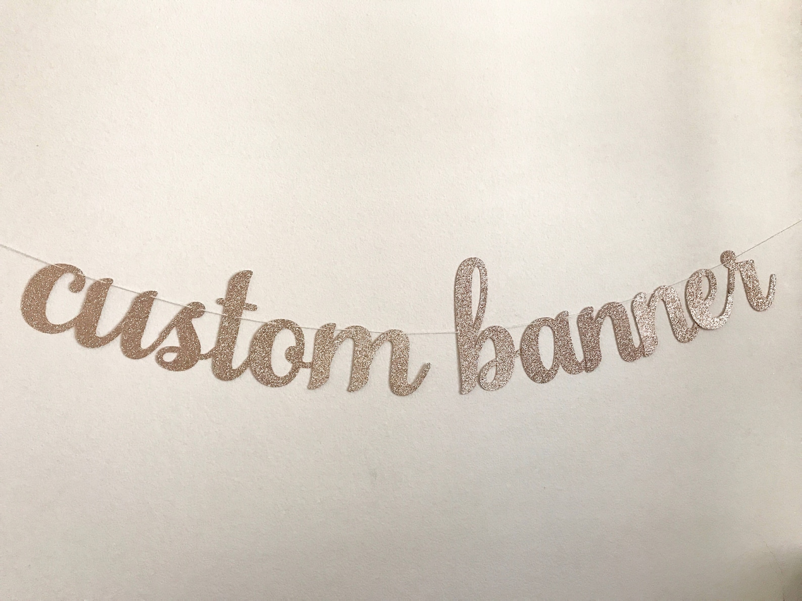 Custom Banner 3.75 Custom Banner Script Cursive Custom | Etsy