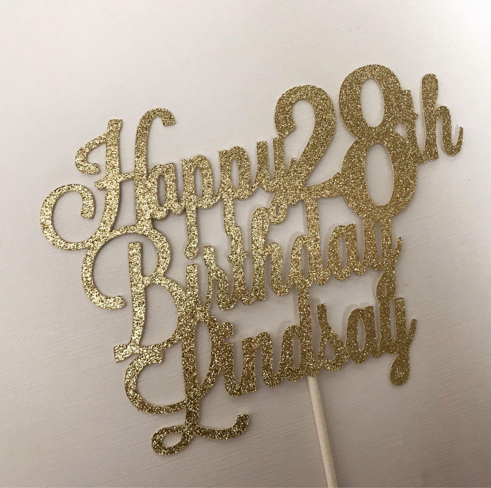 Birthday Cake Topper Custom Birthday Decorations Name Etsy