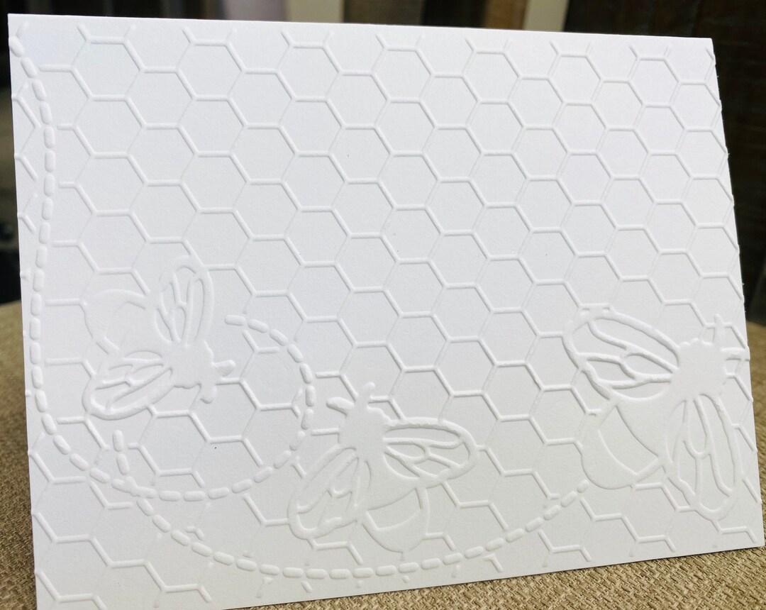 Embossed Bee Note Card Set: Blank Greeting Cards, Thank You Cards - Etsy