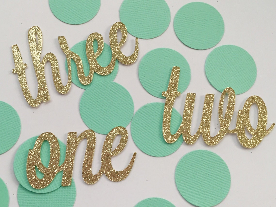 Number Confetti First Birthday Party Decorations Number | Etsy