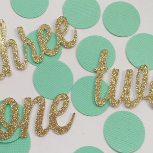 Number Confetti, First Birthday Party Decorations, Number Confetti ...