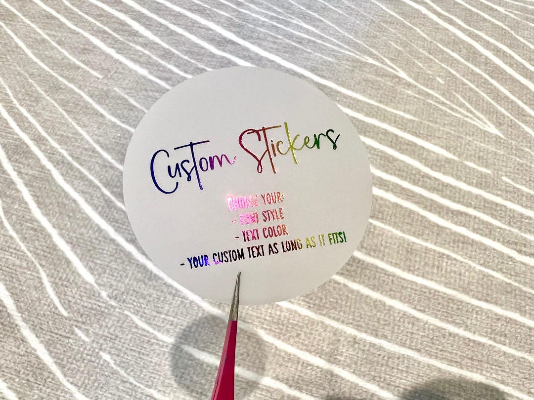 Custom Labels, Foil Printed Sticker Labels, Custom Sticker Logo ...