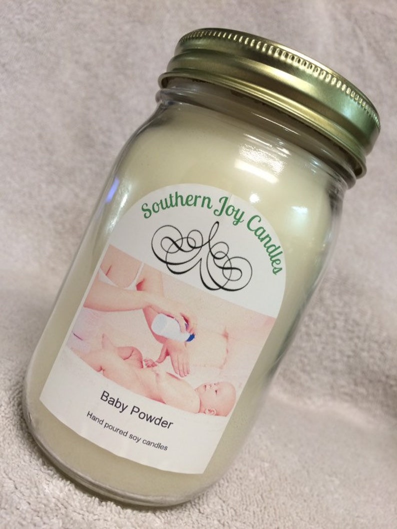 Baby Powder Candle / Baby Candle / Soy Candle / Handmade Candle - Etsy
