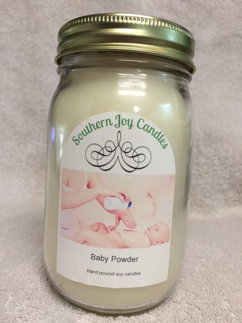 Baby Powder Candle / Baby Candle / Soy Candle / Handmade Candle - Etsy
